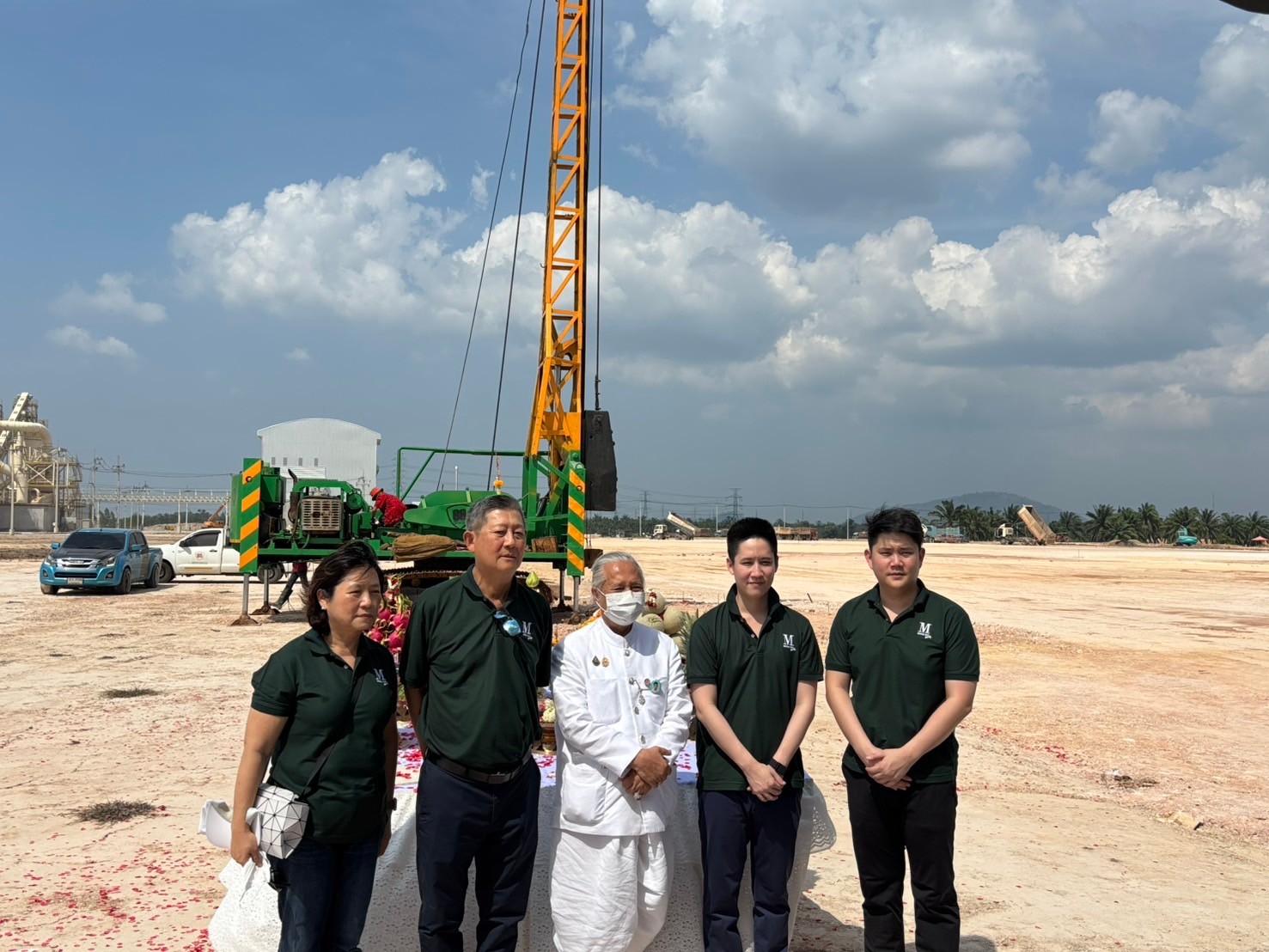 The fifth MDF production plant’s main pillar was installed during a ...